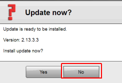 DO NOT update the software from internet, else you'll brake the license ...